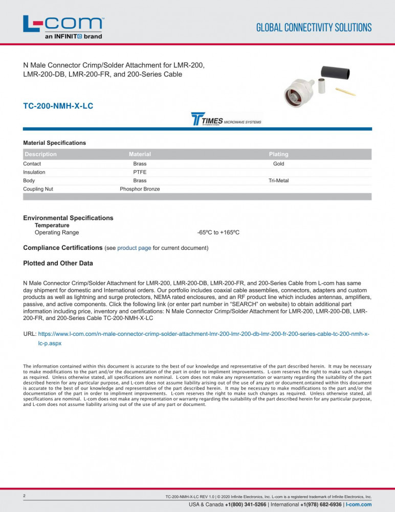 TC-200-NMH-X-LC datasheet page 2