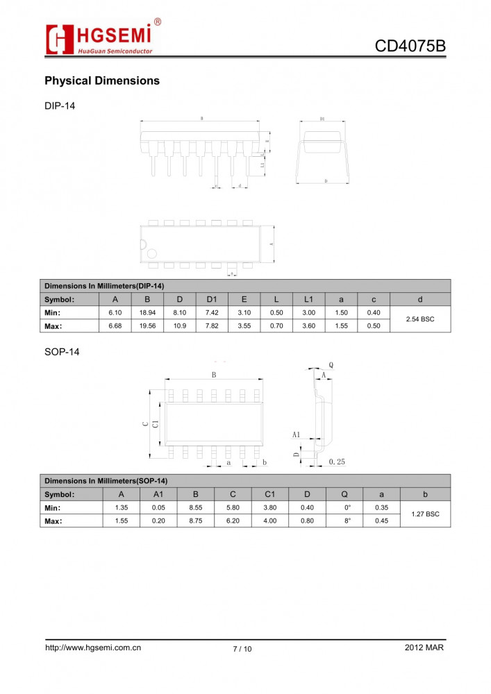 CD4075BE datasheet page 7