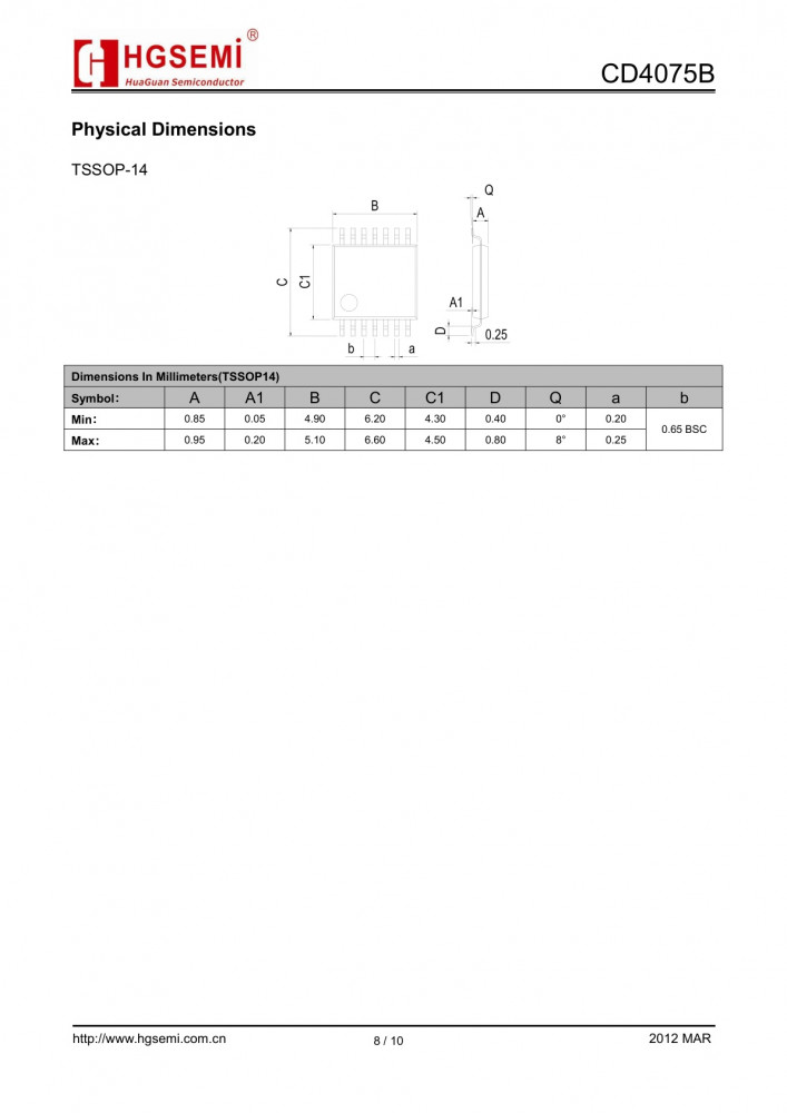 CD4075BE datasheet page 8