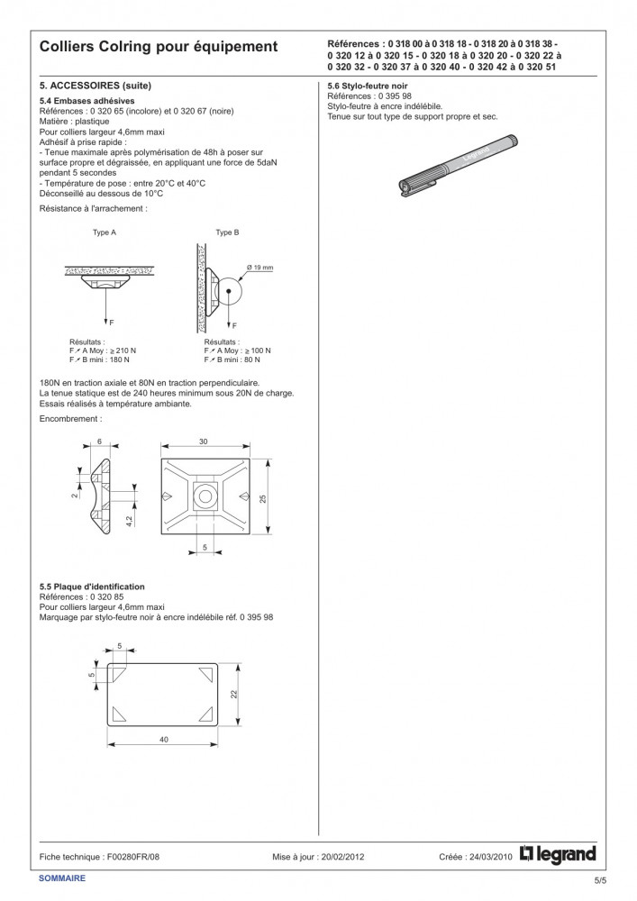Legrand Colring product document, page 5