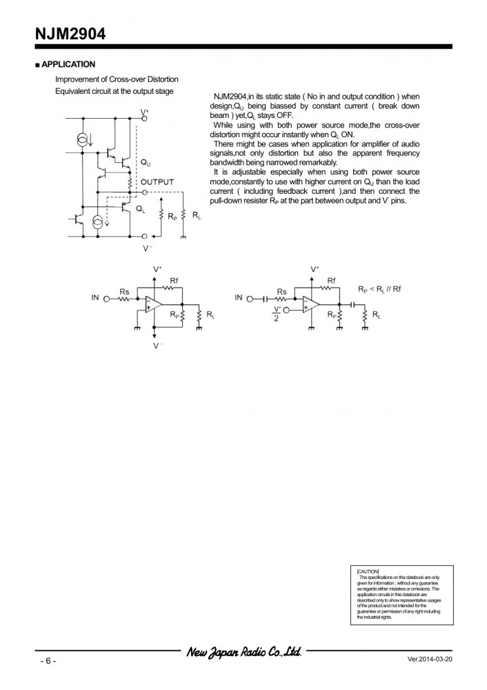 NJM2904 datasheet page 6