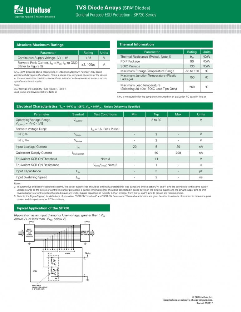 SP720ABG datasheet page 2