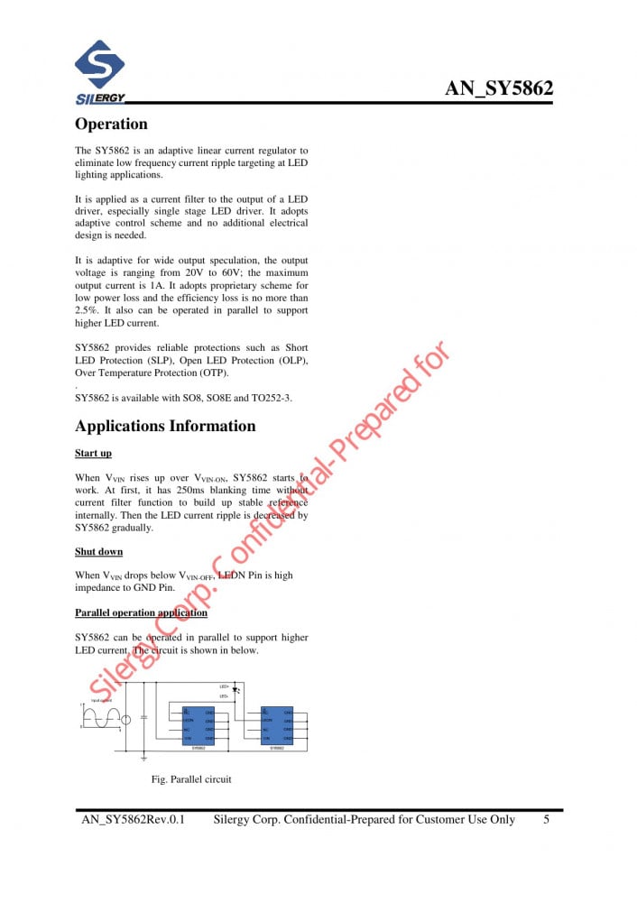 SY5862FAC datasheet page 5