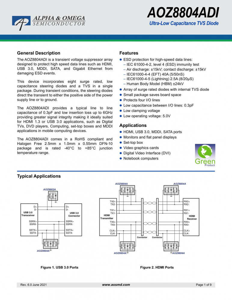 AOZ8804ADI datasheet page 1