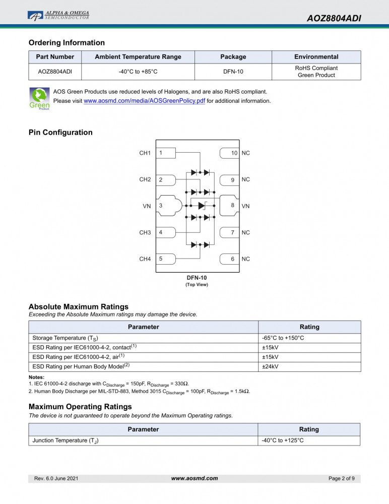 AOZ8804ADI datasheet page 2