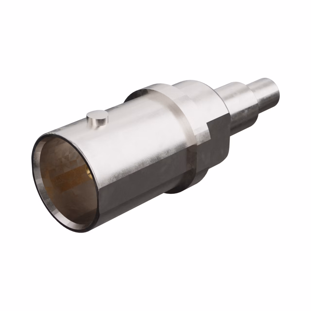 BNC Jack, Straight, Crimp, RG-179 Cable, Die Cast Body, Nickel (Ni) Plated, Bag, 75 Ohms for sale