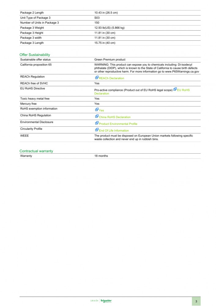 XB5AA61 technical document page 3