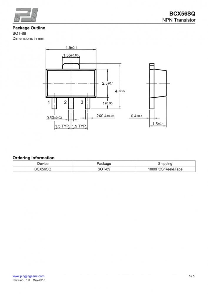 BCX56SQ-16 datasheet page 3