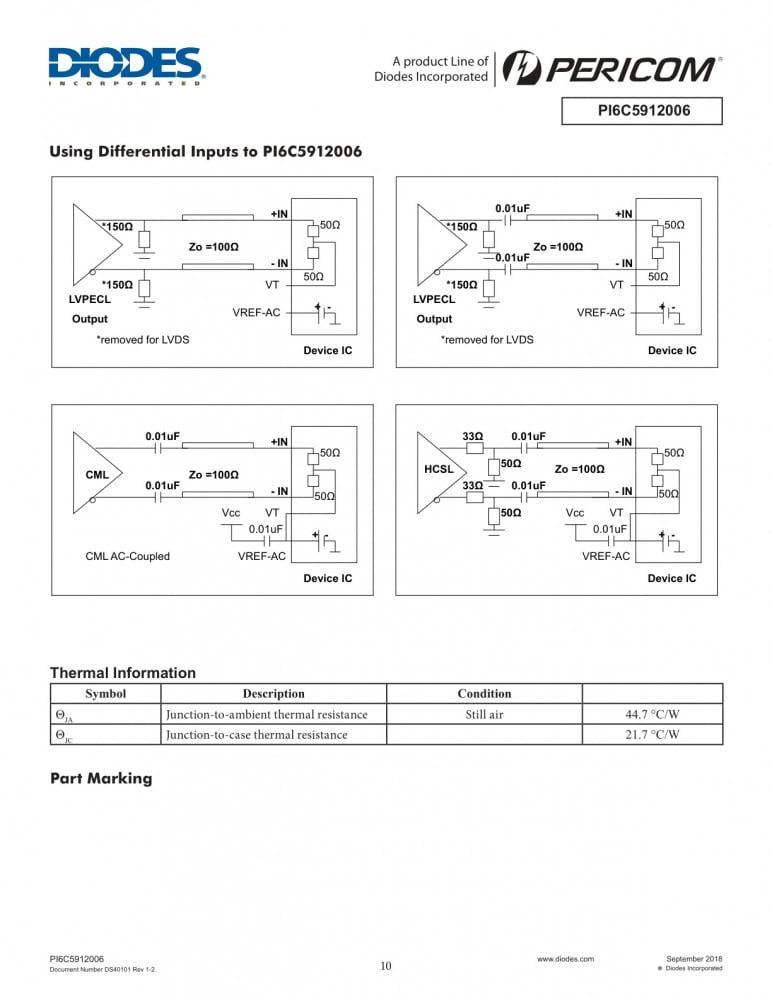 PI6C5912006 datasheet page 10