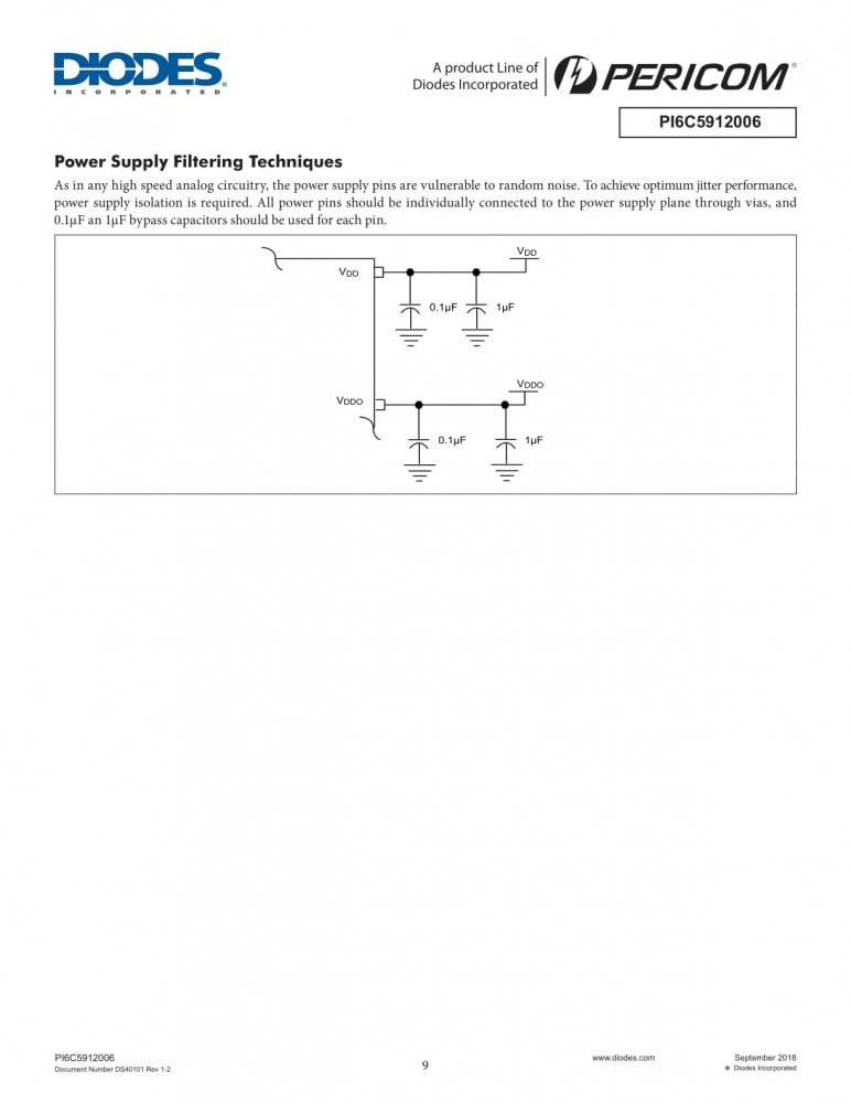 PI6C5912006 datasheet page 9