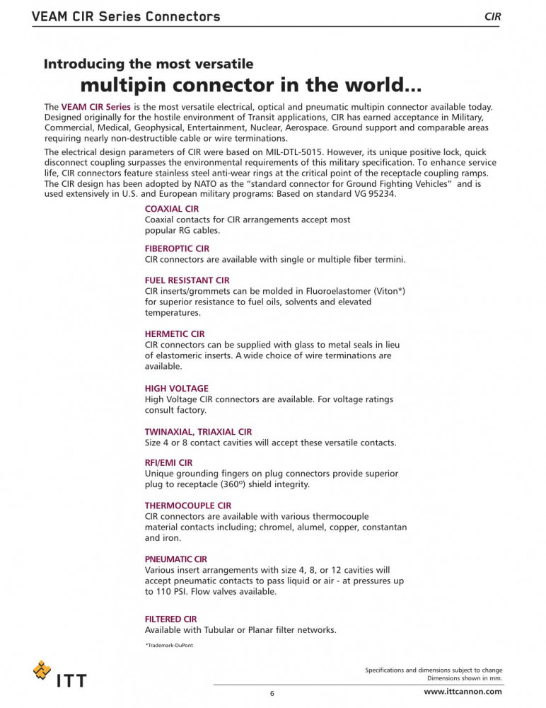 ITT CANNON CT8-8P document page 9