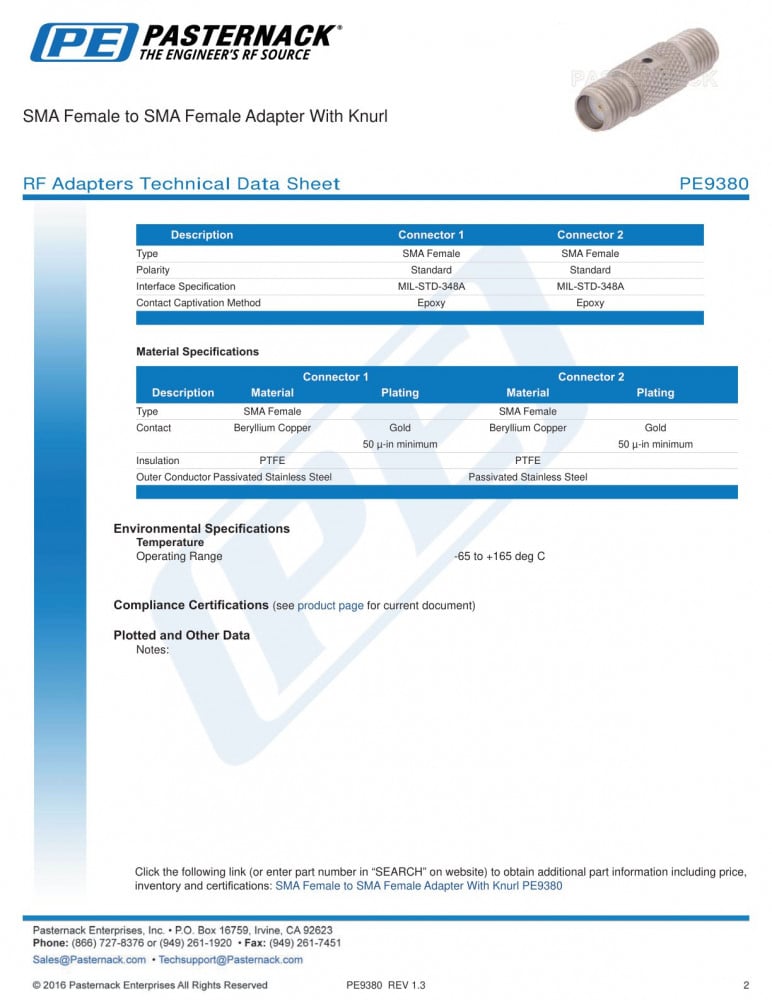 PE9380 technical document page 2