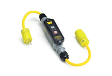 Super-Safeway GFCI Multiple Outlet Box with Ground Continuity Monitor, Open Neutral Relay, (2) NEMA 5-20 Duplex with Flip Lids, 7.62m (25.0') Cord Length, 12/3 SOOW Cord, NEMA 5-20 Plug
