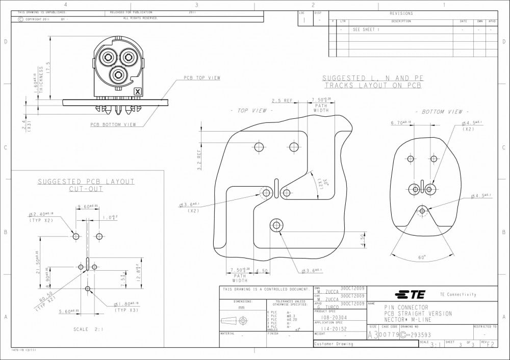 TE Connectivity 293593-1 drawing page 3