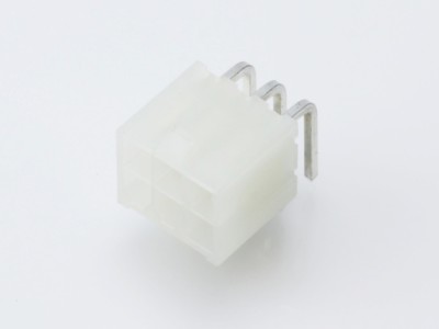 2.50mm Pitch Header, Vertical, Shrouded, with Positive Lock, 2 Circuits, PA Polyamide (Nylon) 6/6, Glass-filled, Natural