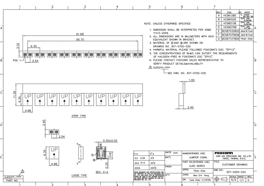 FOXCONN SJ05201-A0 technical document page 1