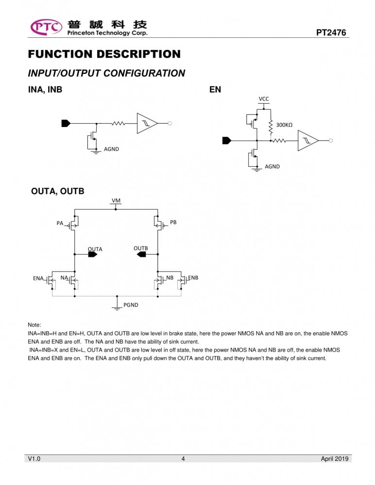 PT2476 datasheet page 4