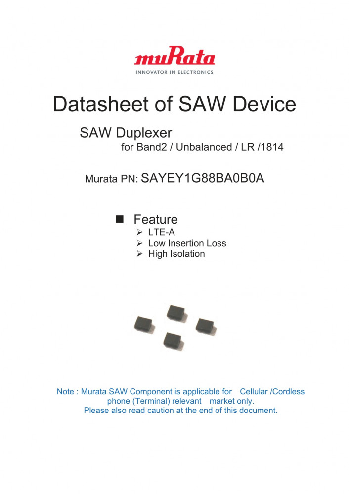 SAYEY1G88BA0B0AR00 datasheet page 1