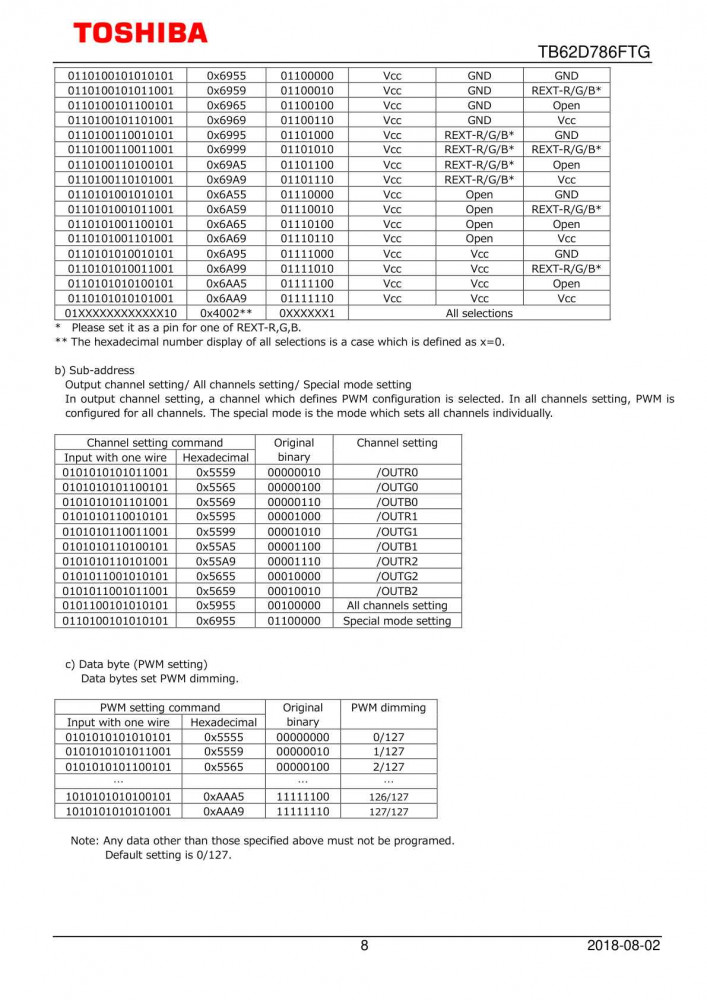 TB62D786FTG datasheet page 8
