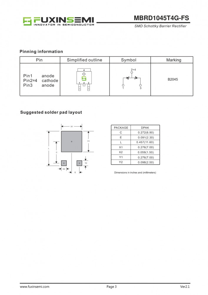 MBRD1045T4G-FS datasheet page 3