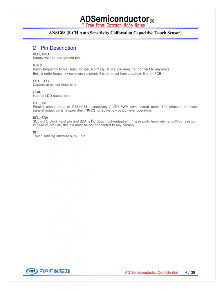 ANSG08SH datasheet page 5