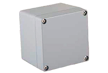 Enclosure, Die-cast Aluminum, S-8100 Series, without External Mounting Flanges, 50 x 45 x 30mm Outside Dimensions, Sandblasted
