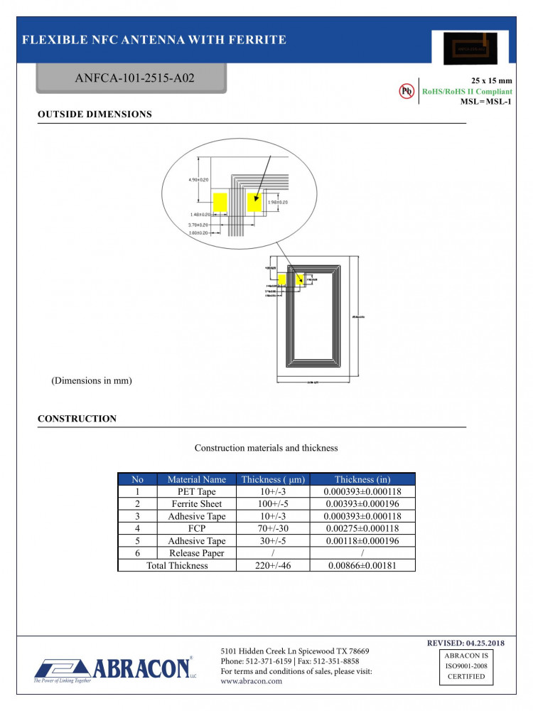 ANFCA-101-2515-A02 technical document, page 5