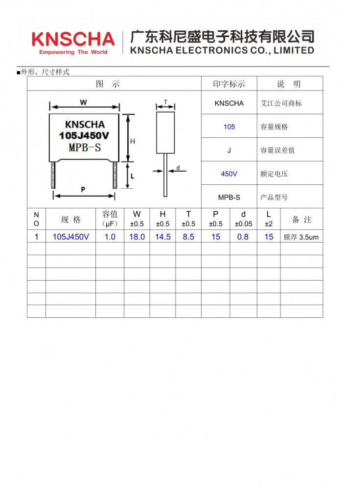 KNSCHA specification page 2