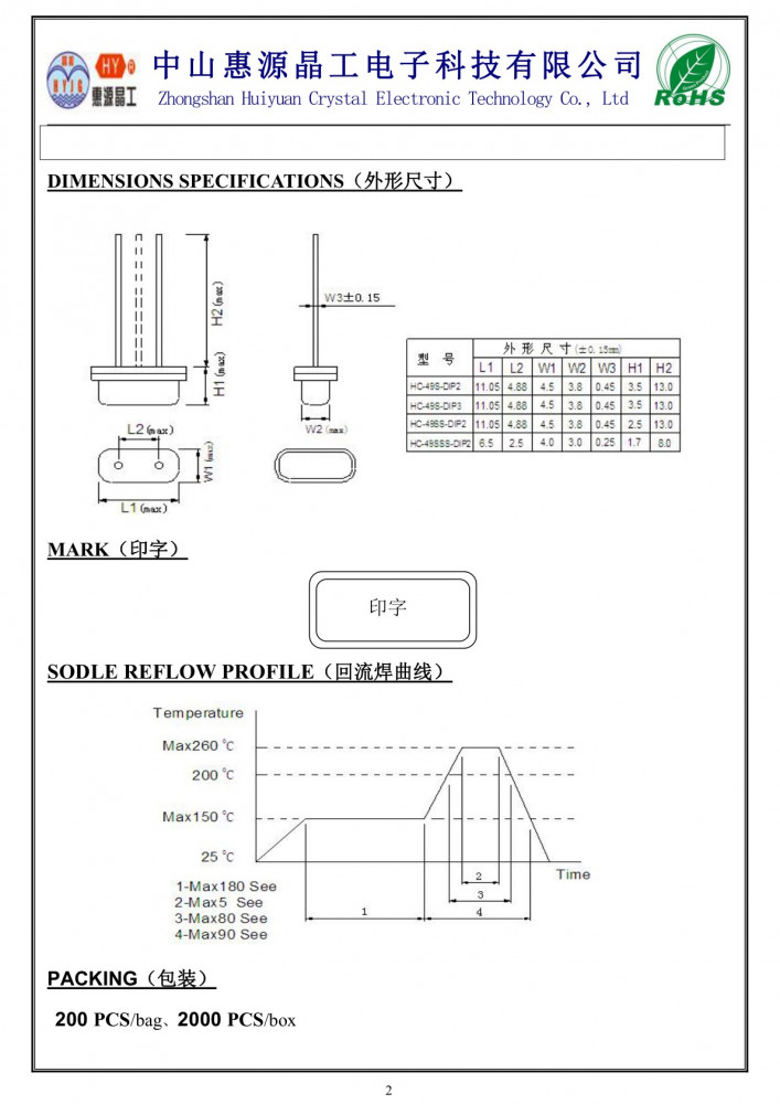 HY24M49SJB2T02 technical document page 2
