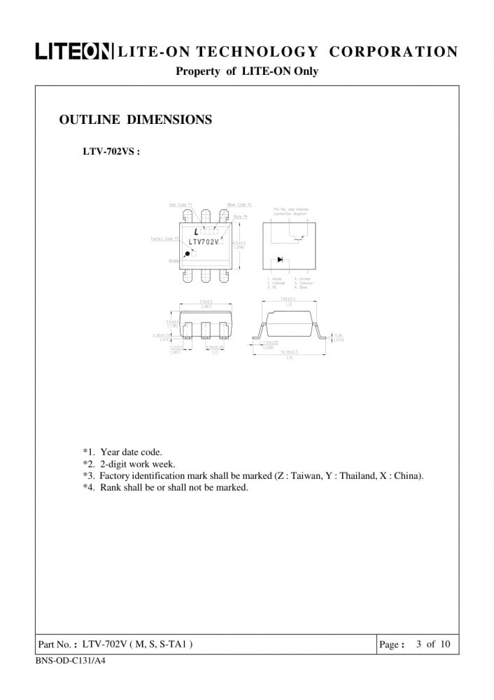 LTV-702V datasheet page 3
