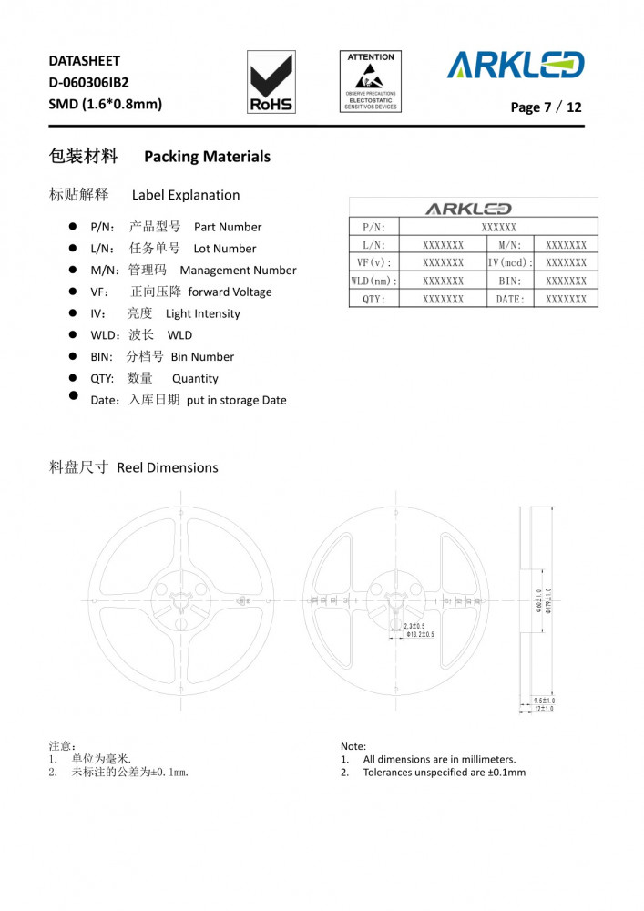 ARKLED datasheet page 7