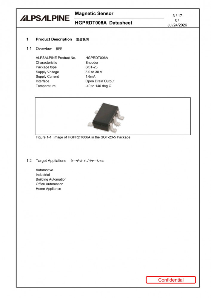 HGPRDT006A datasheet page 3