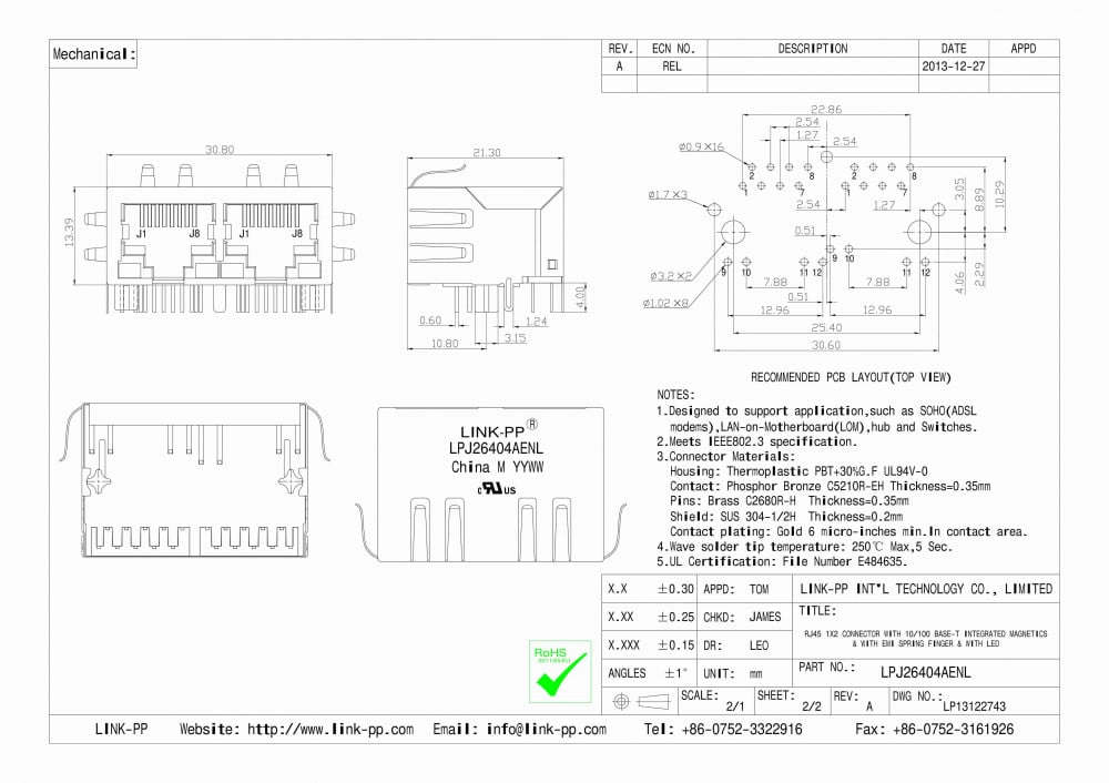 LPJ26404AENL datasheet page 2