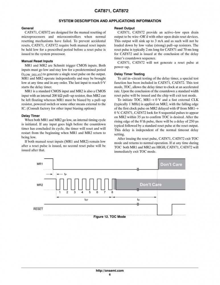 CAT872 datasheet page 6