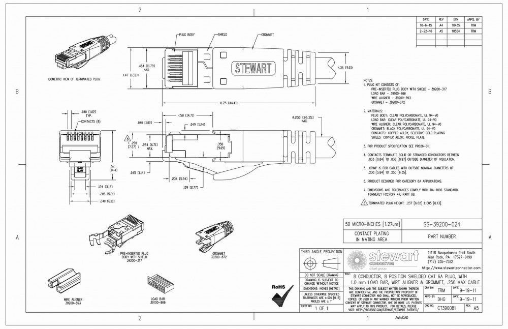 SS-39200-024 technical drawing page