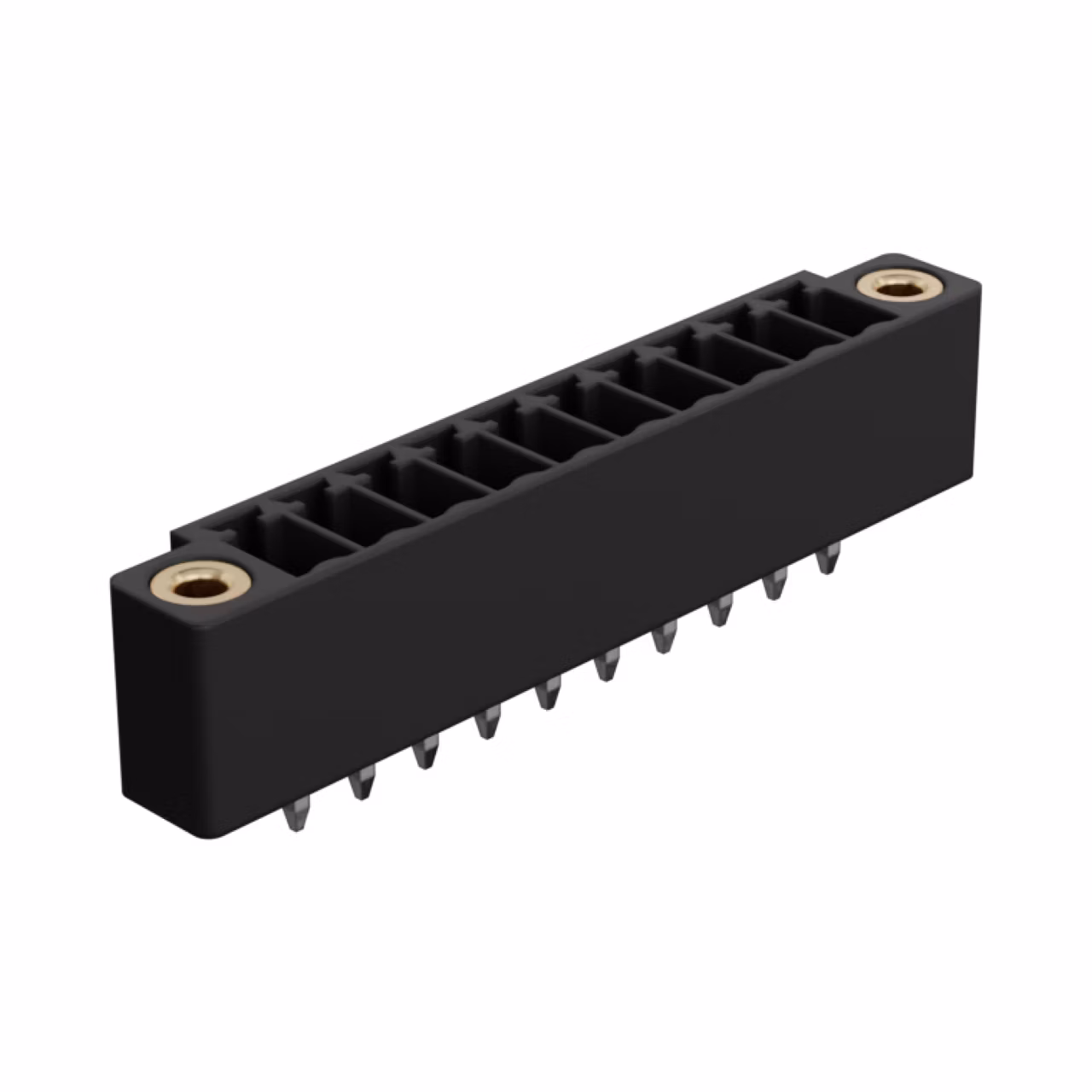 3.50mm Pitch Eurostyle Vertical PCB Header, with Threaded Retention Inserts, 10 Circuits for sale