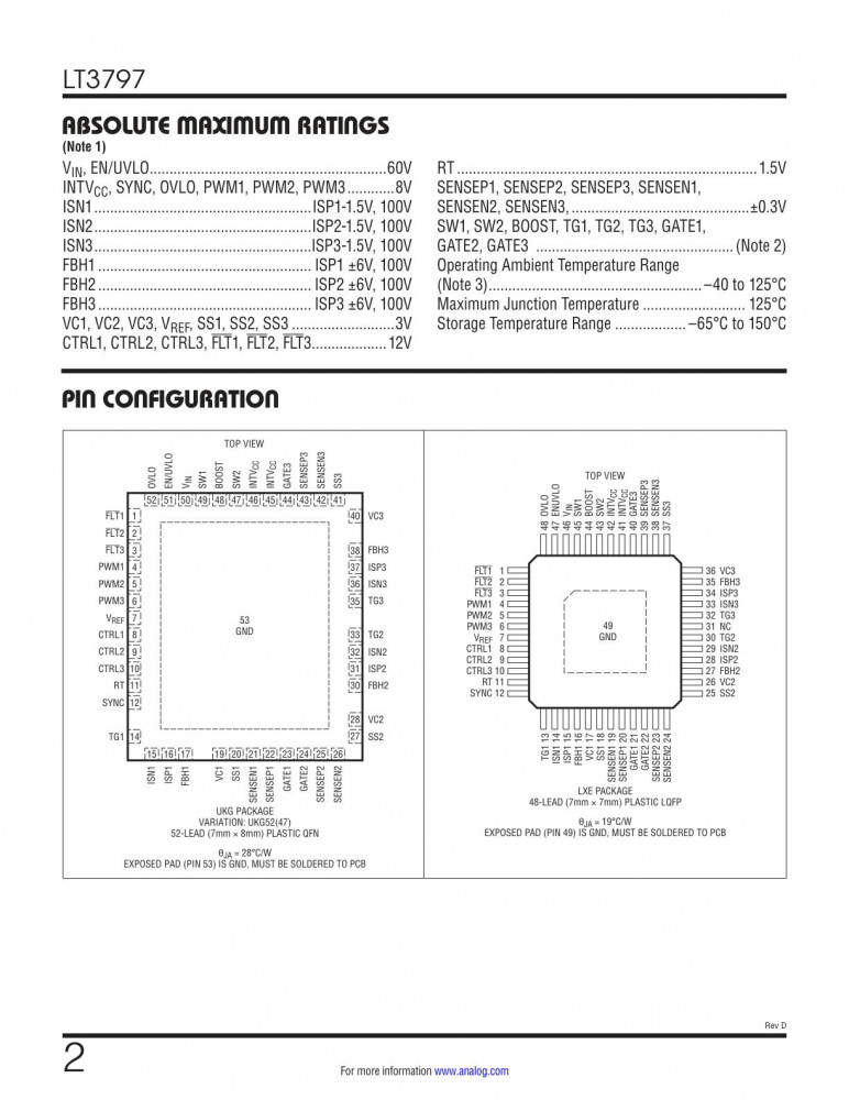 LT3797 datasheet page 2