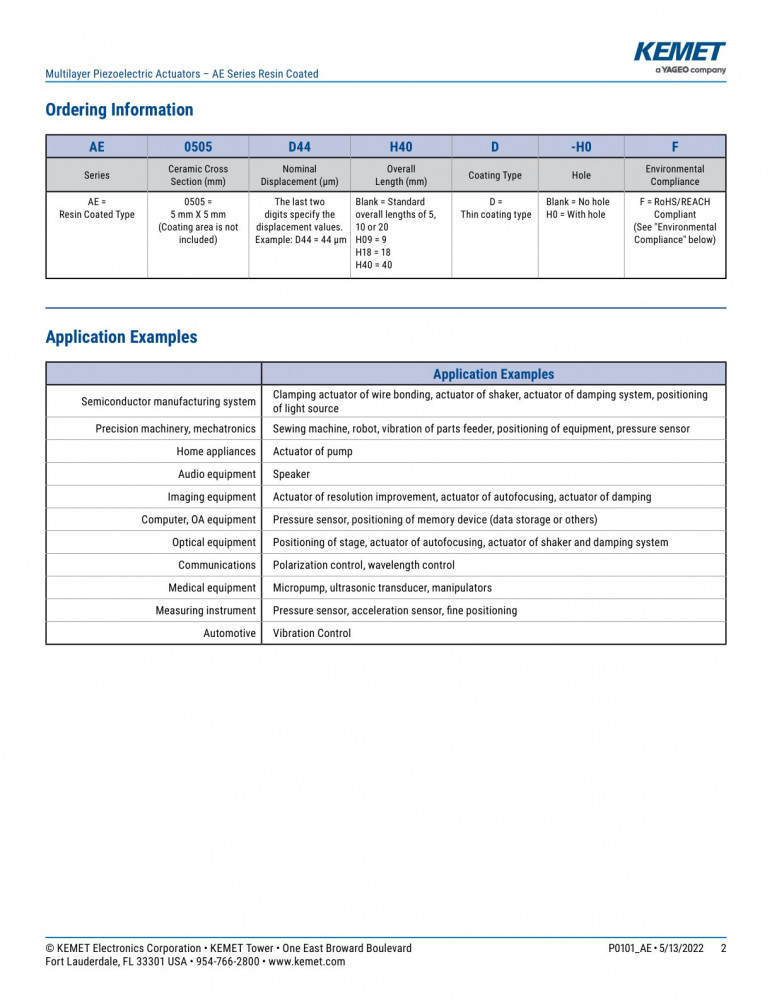 AE series technical document page 2