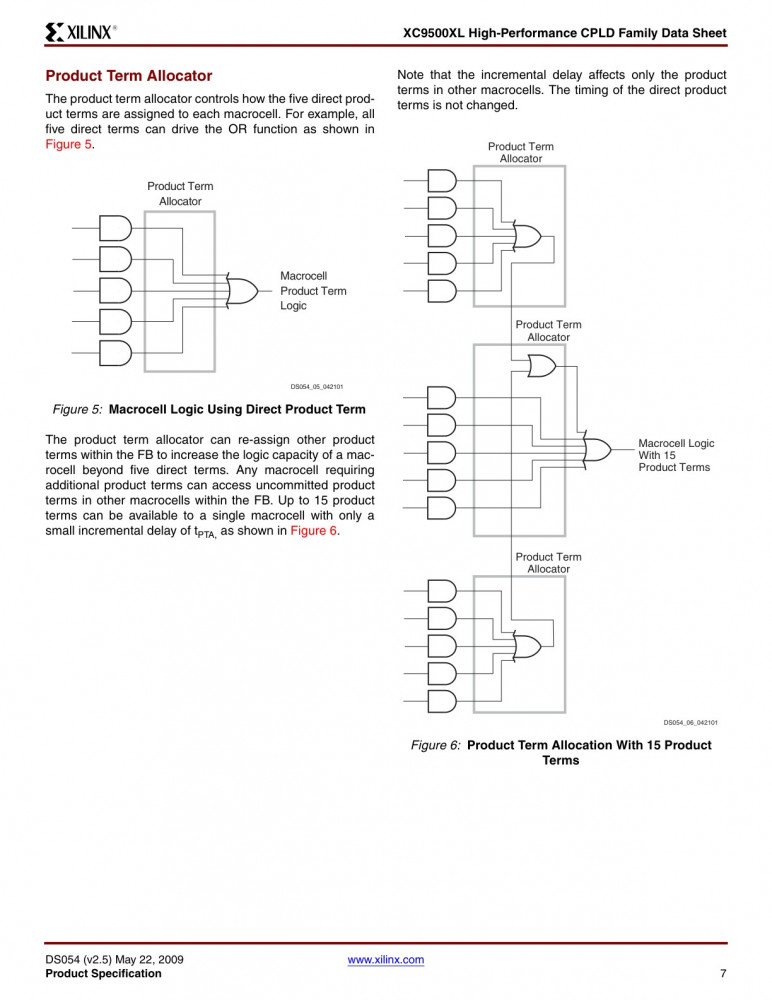 XC95288XL technical document page 7