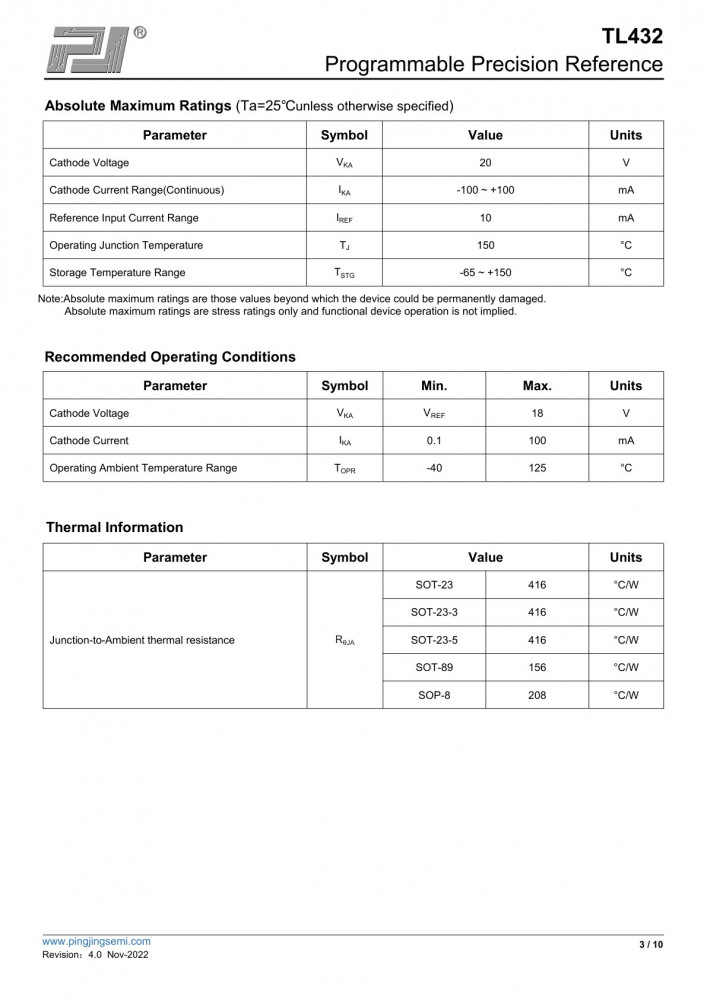 TL432 technical document page 3