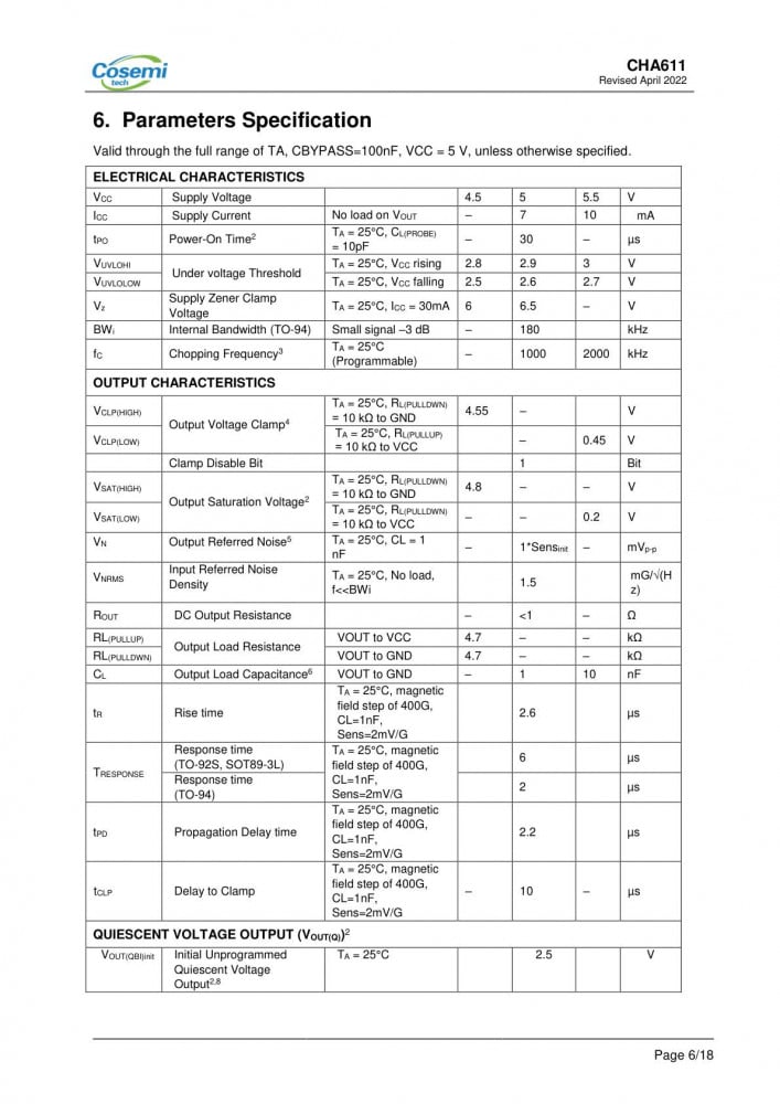 CHA611 datasheet page 6