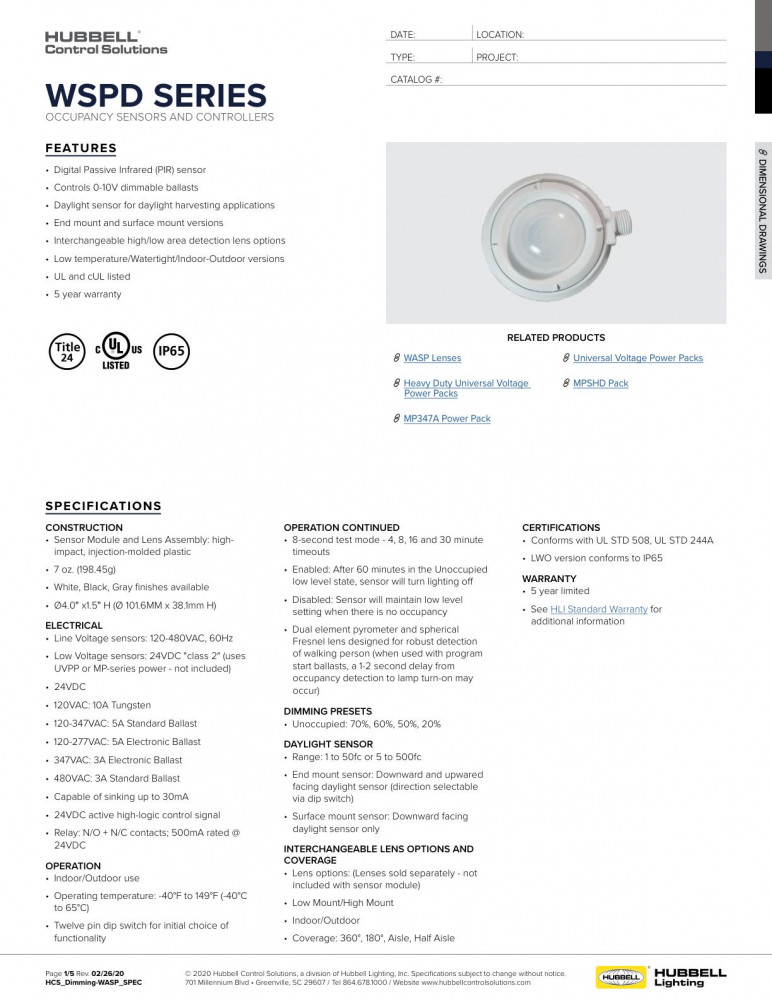 WSPD series document page 1