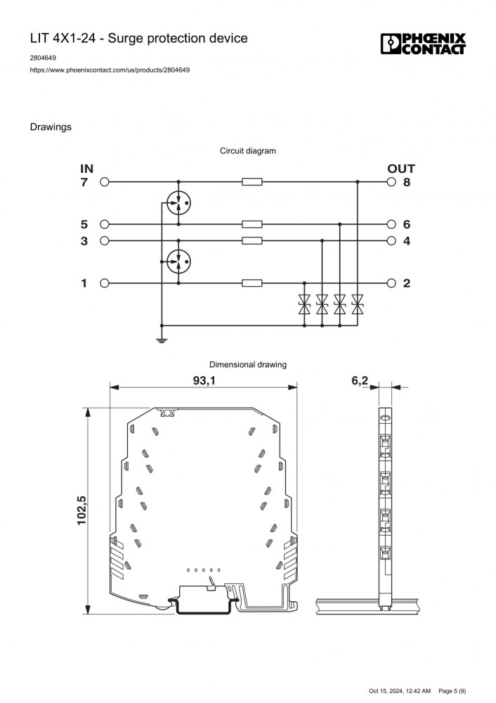Phoenix Contact 2804649 technical document page 5