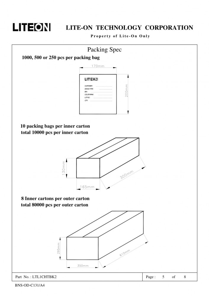 LTL1CHTBK2 datasheet page 5