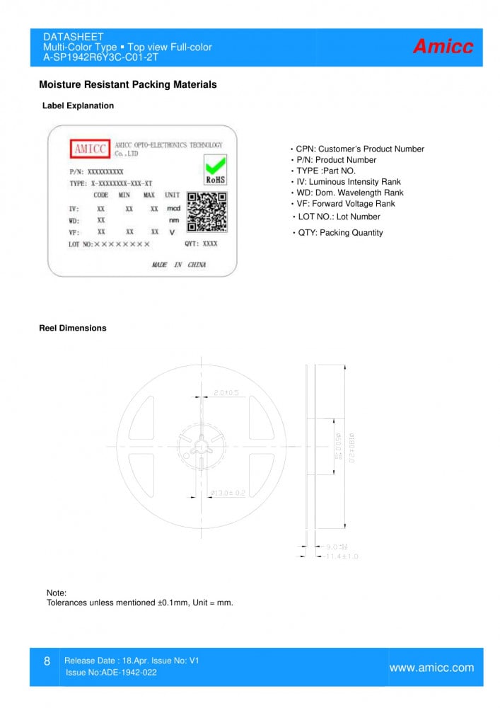 A-SP1942R6Y3C-C01-2T approval sheet page 8