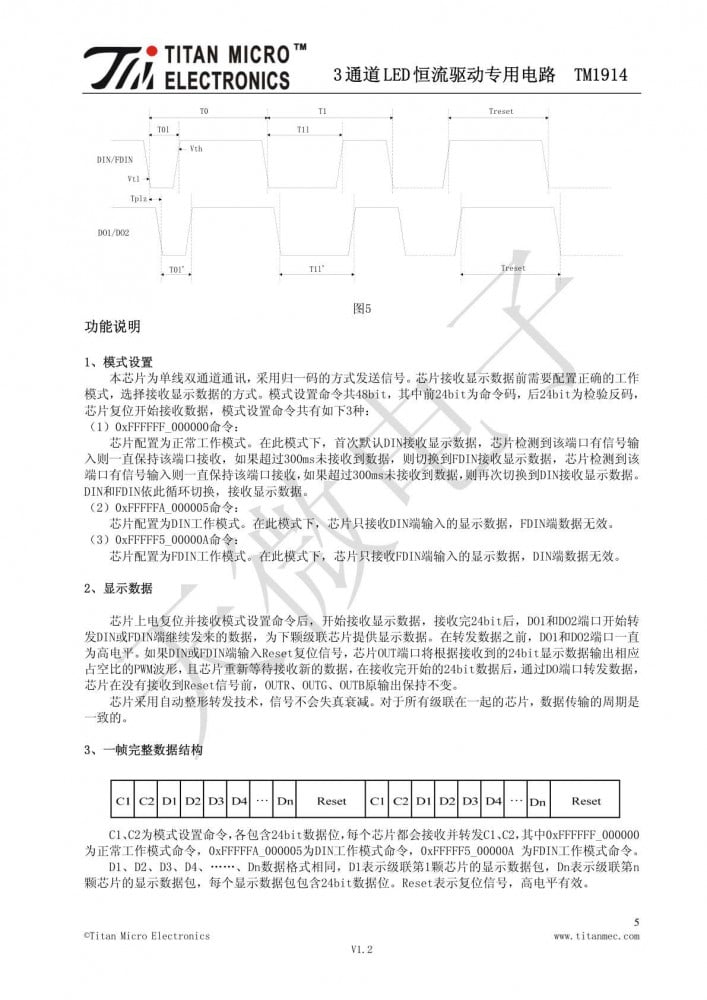 TM1914 datasheet page 5