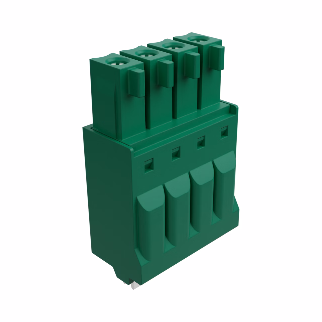 3.50mm Pitch Eurostyle Spring Type Plug, 4 Circuits, Green for sale