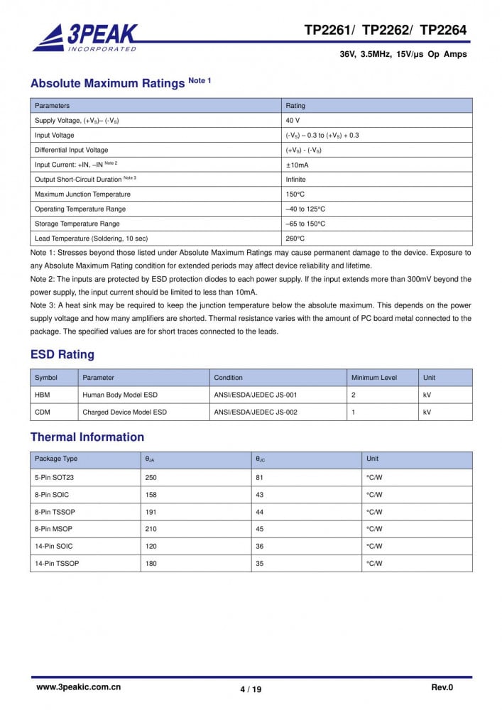 TP2264-SR datasheet page 4