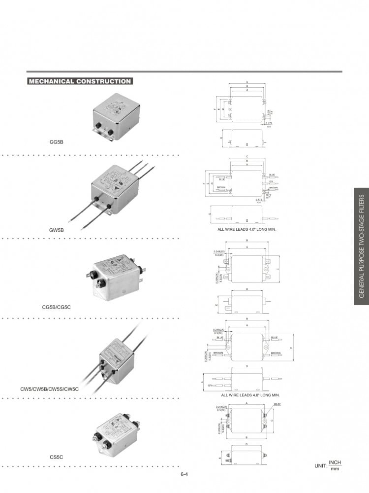 DELTA filter datasheet page 4