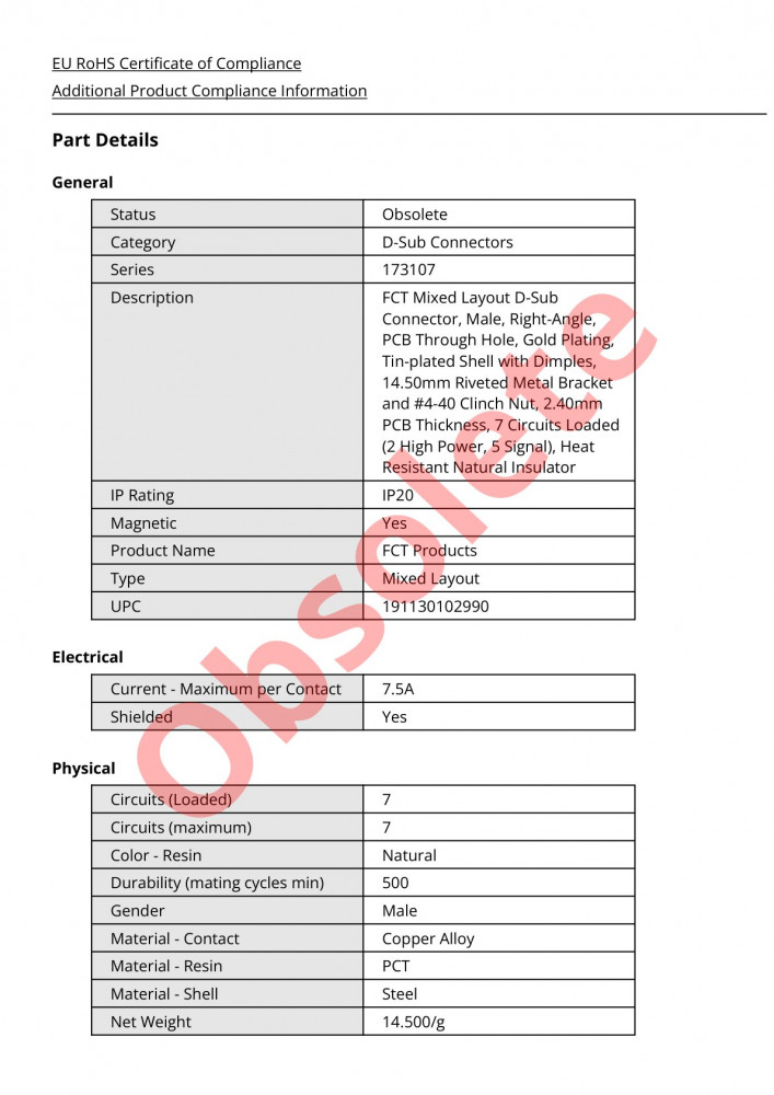 MOLEX 1731070822 drawing preview, page 2